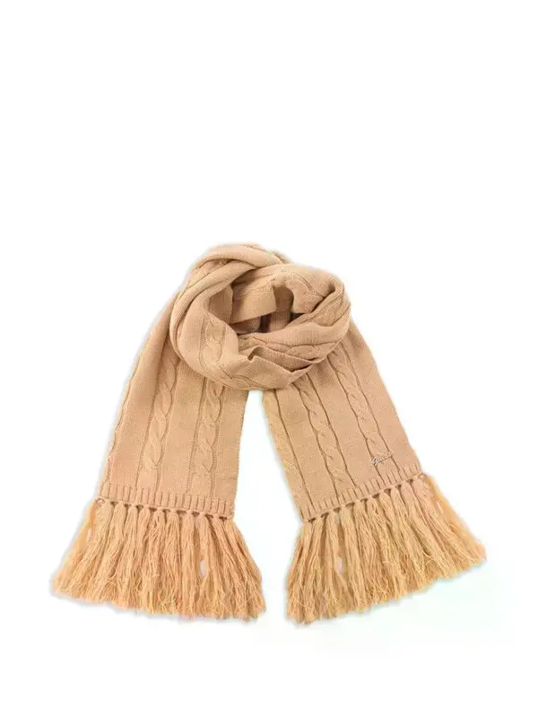 Guess Cable-knit Scarf - Neutrals