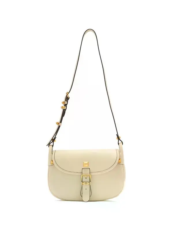 Valentino Garavani Flaneuse Leather Shoulder Bag - Neutrals