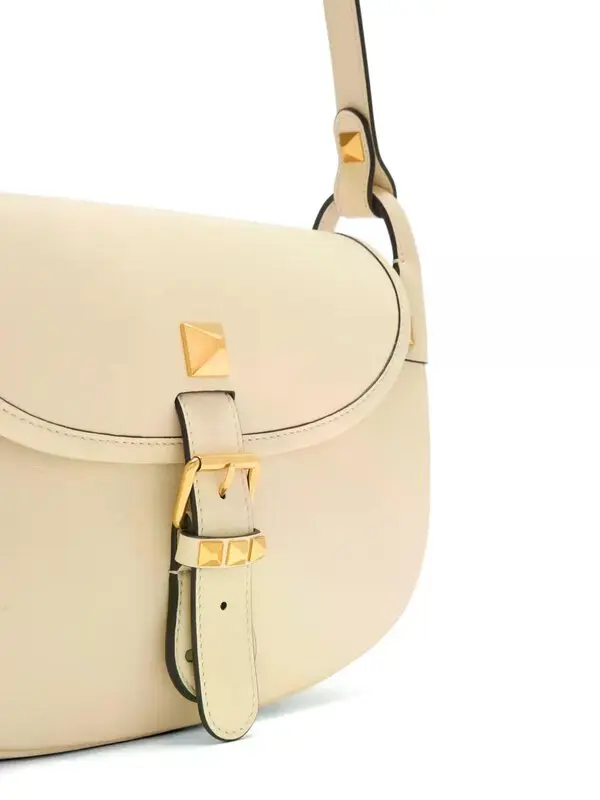 Valentino Garavani Flaneuse Leather Shoulder Bag - Neutrals
