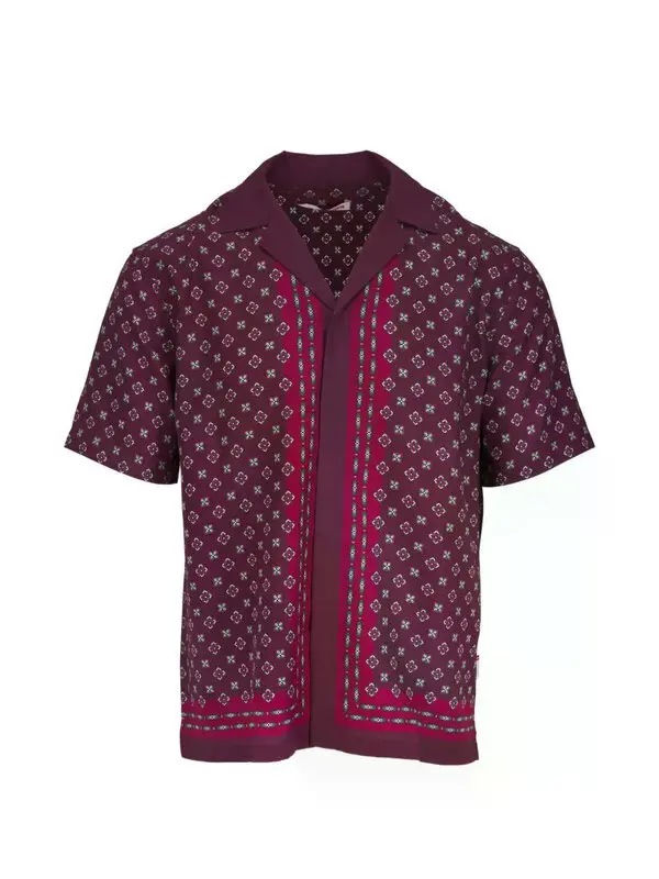 Orlebar Brown Floral-print Panelled Shirt