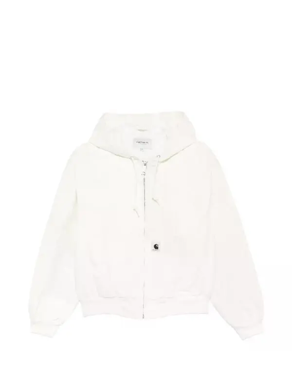 Carhartt Work In Progress Logo-patch Hooded Jacket - White