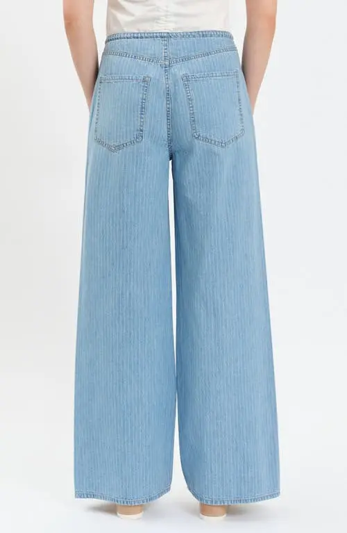 DAZE Madison Stripe Wide Leg Jeans