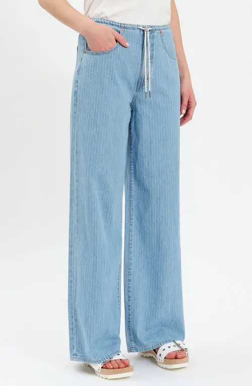 DAZE Madison Stripe Wide Leg Jeans