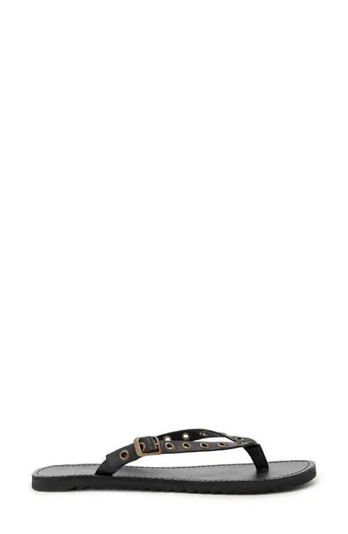 ALLSAINTS Sydney Eyelet Flip Flop - Black