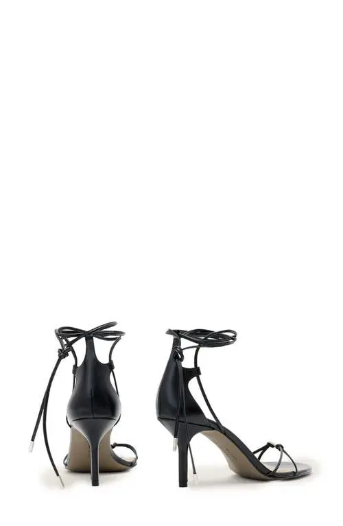 ALLSAINTS Ali Ankle Wrap Sandal - Black