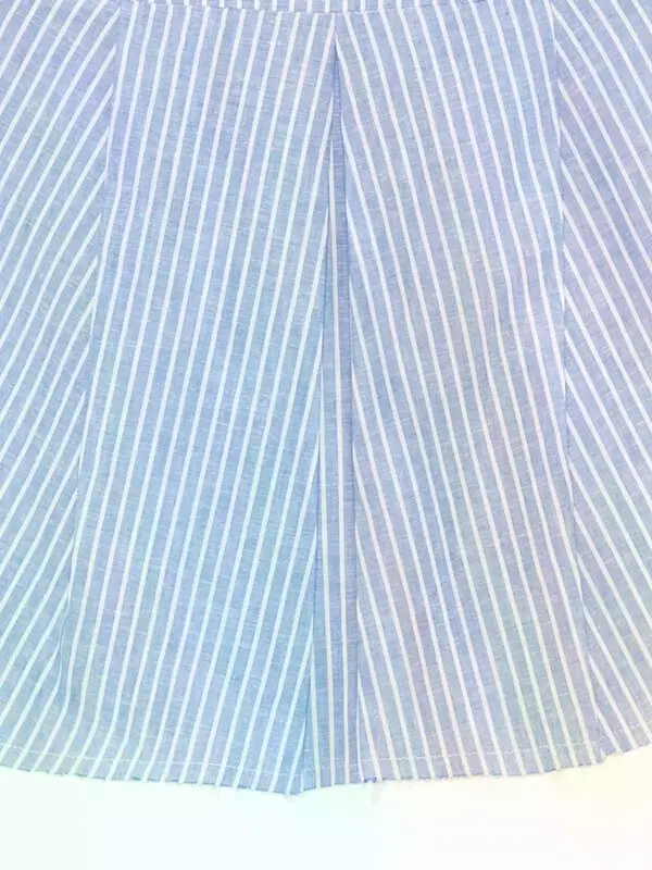 MERCI Striped Pleated Skirt
