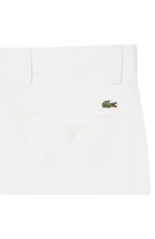 Lacoste Flat Front Cotton Stretch Twill Chinos - Flour