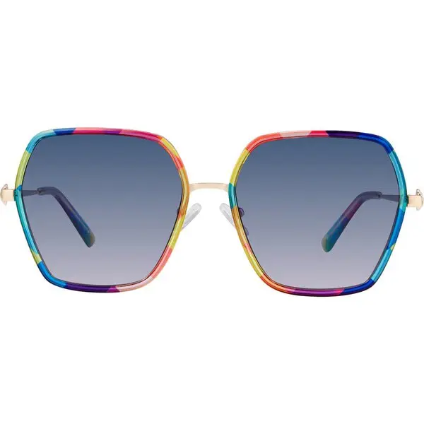 Kurt Geiger 59mm Geometric Sunglasses - Multicolor/violet