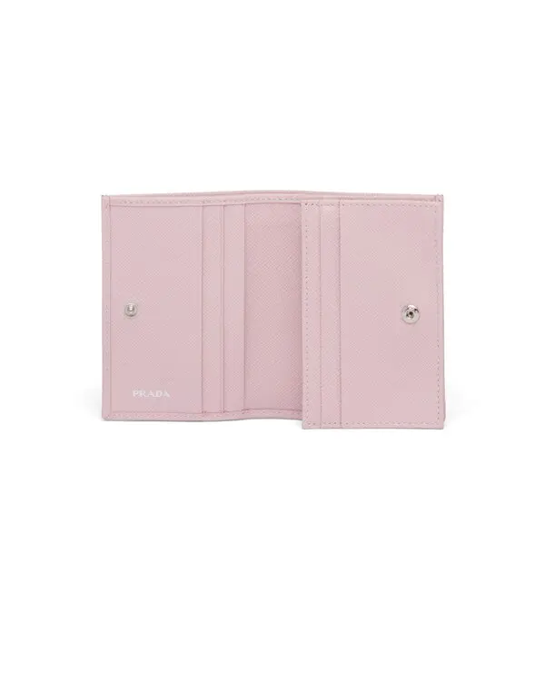 Prada Small Saffiano Leather Wallet - Alabaster
