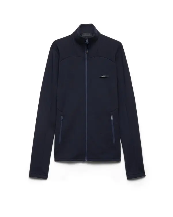 Prada Cashmere Cardigan With Zip Closure