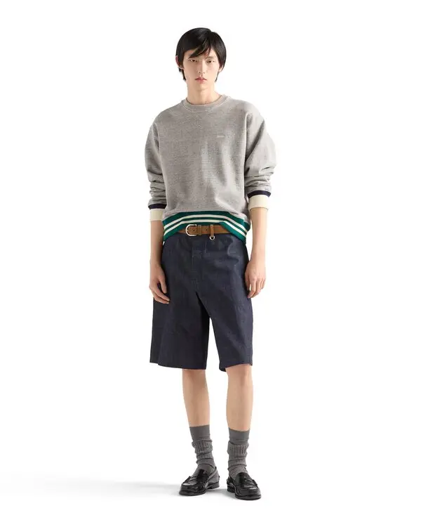 Prada Cotton Fleece Sweatshirt