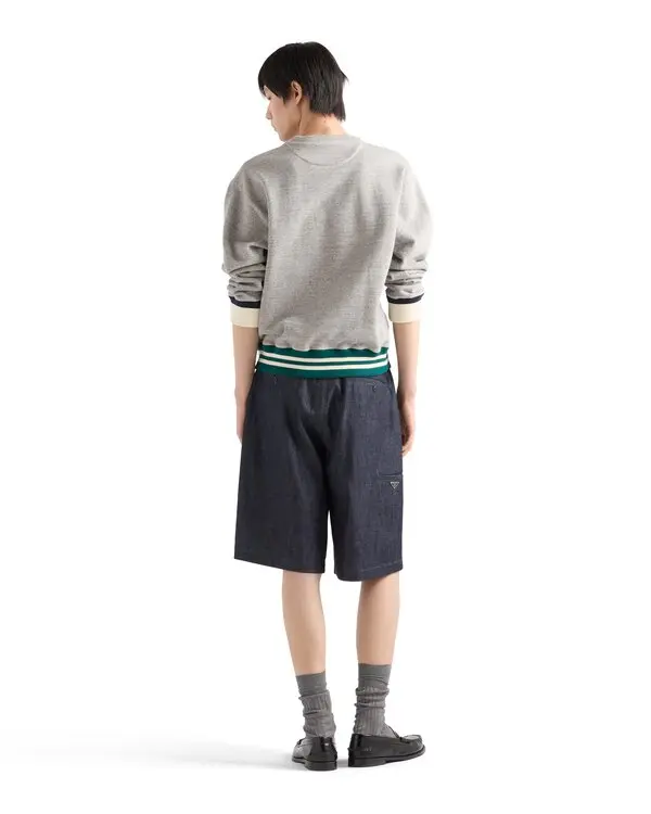 Prada Cotton Fleece Sweatshirt