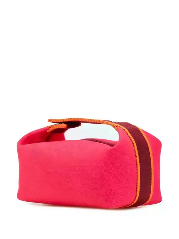 Hermès 2020-2024 Small Toile Bride A Brac Vanity Bag - Pink