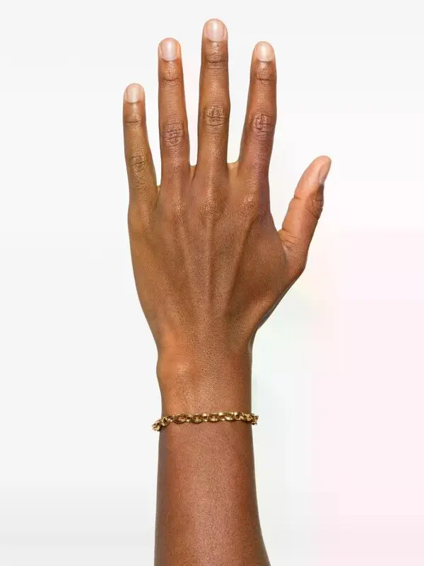 Saint Laurent Logo-plaque Cable-link Bracelet