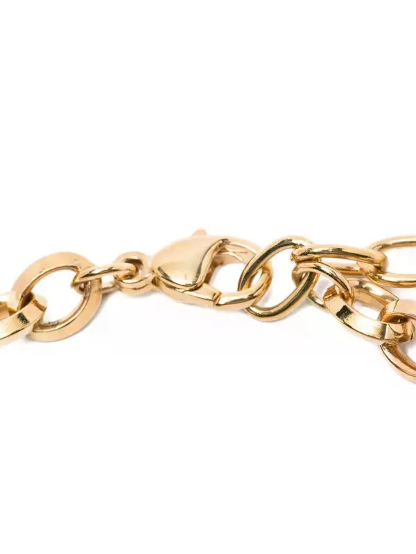 Saint Laurent Logo-plaque Cable-link Bracelet