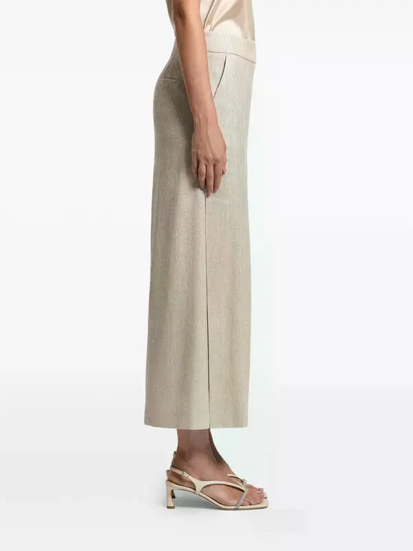Peserico Herringbone Weave Midi Skirt