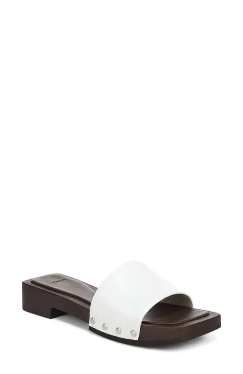 Vince Barbara Platform Slide Sandal - Milk
