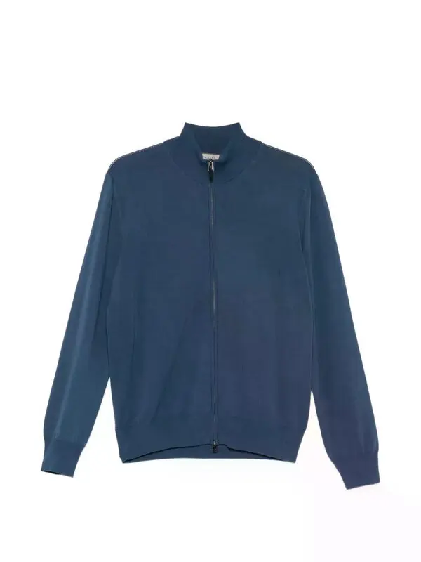 Canali Zip-up Cardigan