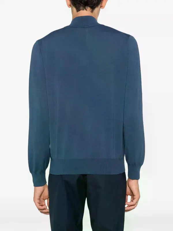 Canali Zip-up Cardigan