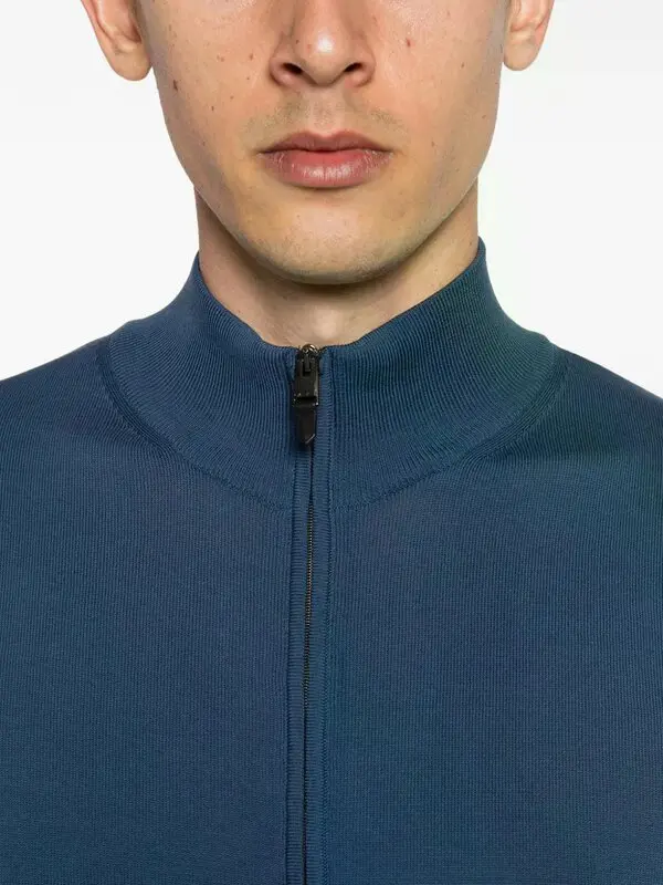 Canali Zip-up Cardigan