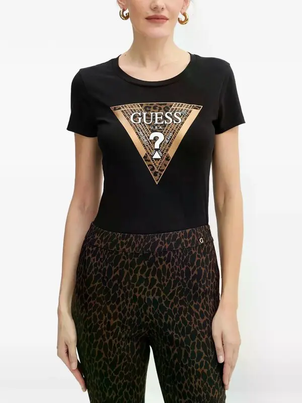 Guess Logo-print T-shirt - Black