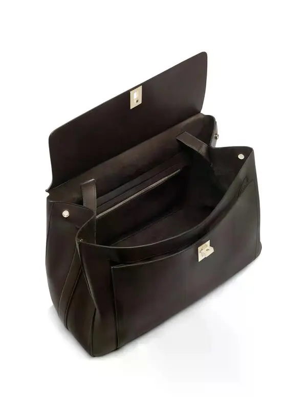 TOM FORD Leather Tote Bag With Padlock Detail