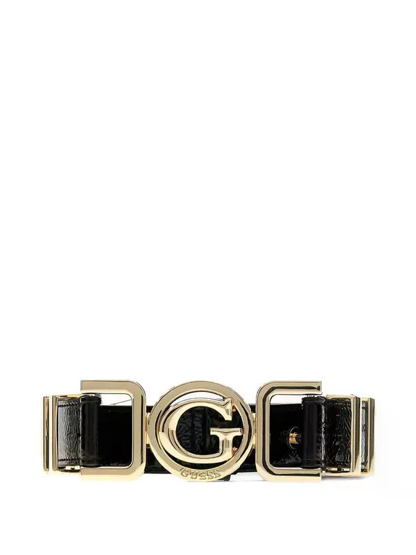 Guess Cirene Logo-buckle Belt - Black