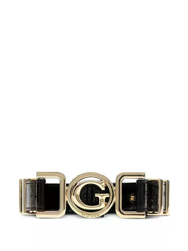 Guess Cirene Logo-buckle Belt - Black