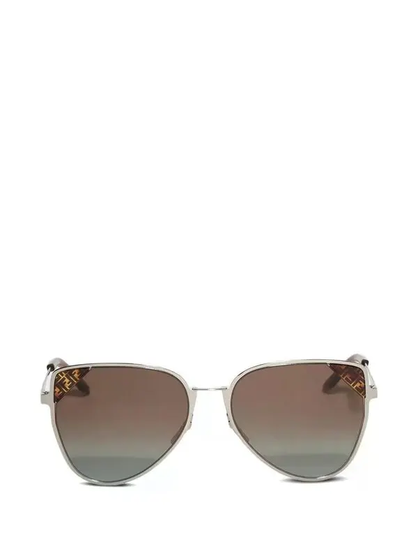 Fendi Pilot-frame Sunglasses - Silver