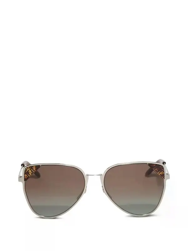 Fendi Pilot Frame Sunglasses - Silver
