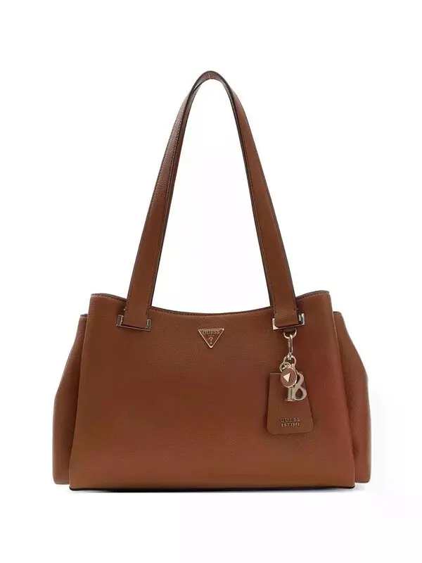 Guess Evie Charms Logo Shoulder Bag - Brown