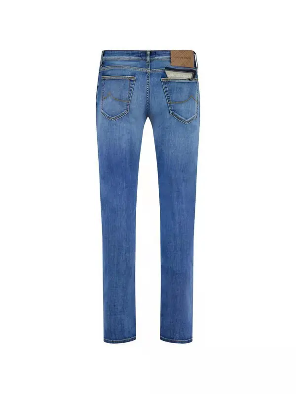 Jacob Cohen Whiskered Slim-fit Jeans - Blue