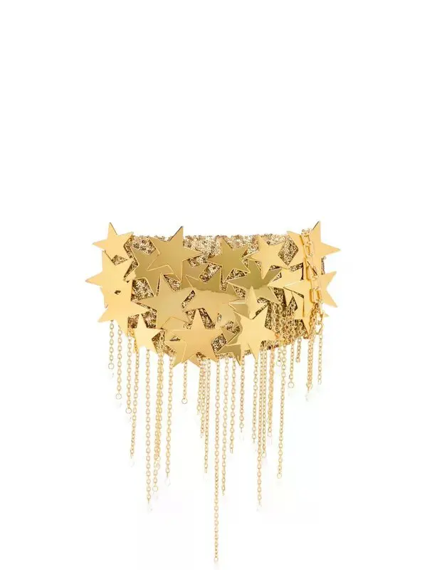 Jw Pei Anika Star-embellished Shoulder Bag - Gold