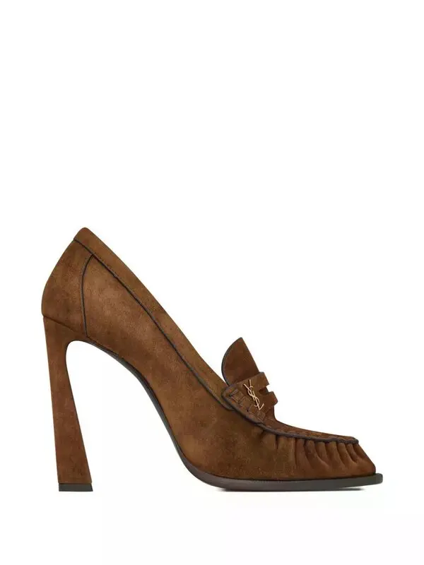 Saint Laurent Le Loafer Pumps - Brown