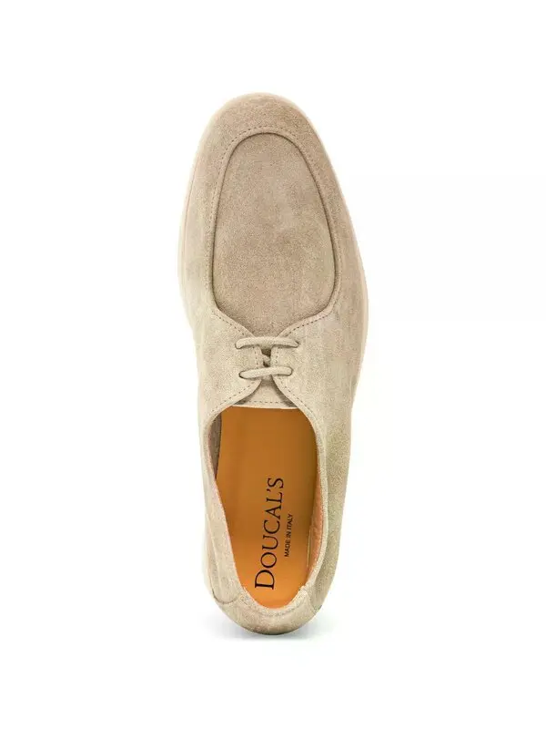 DOUCAL'S Suede Lace-up Derby Shoes - Neutrals
