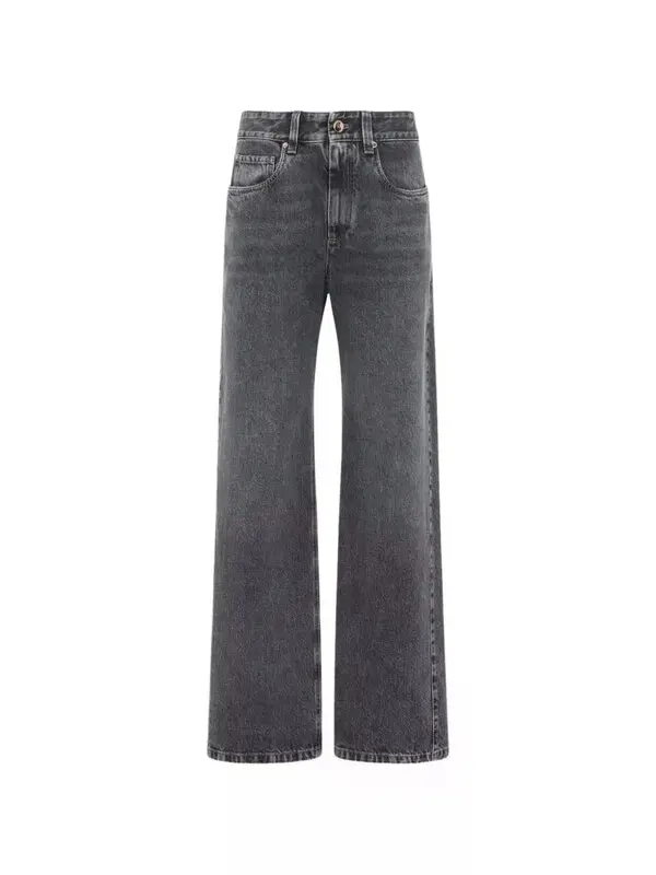 Brunello Cucinelli Monili-chain Washed Jeans