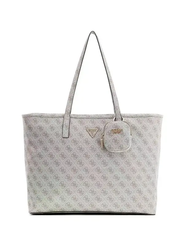 Guess Power Play Monogram Shoulder Bag - Neutrals