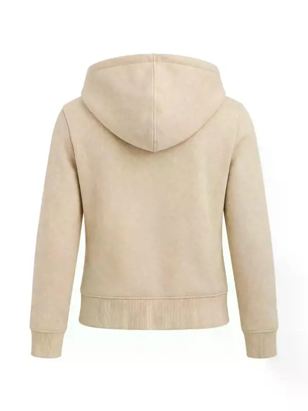 Guess Embellished Zip-up Hoodie - Neutrals