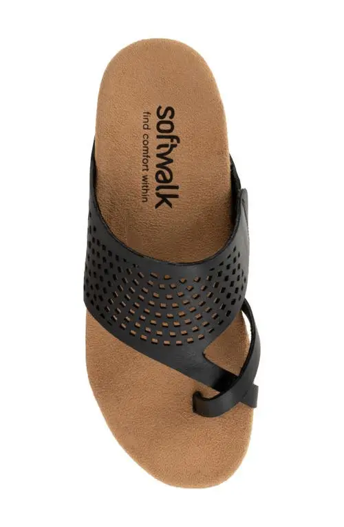 Softwalk Blaine Slide Sandal - Black
