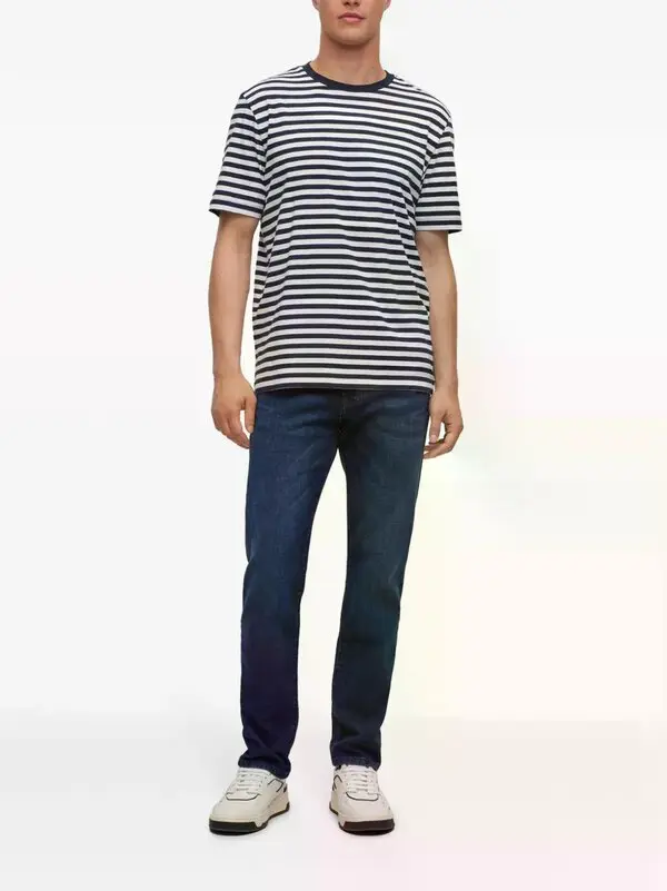 BOSS Mid-rise Straight-leg Jeans - Blue
