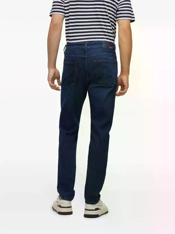 BOSS Mid-rise Straight-leg Jeans - Blue