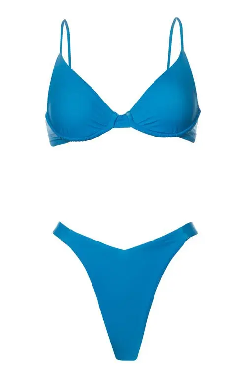 MAAJI Dainty Reversible Underwire Bikini Top - Blue