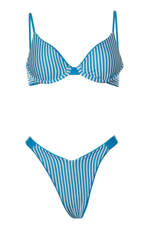 MAAJI Dainty Reversible Underwire Bikini Top - Blue