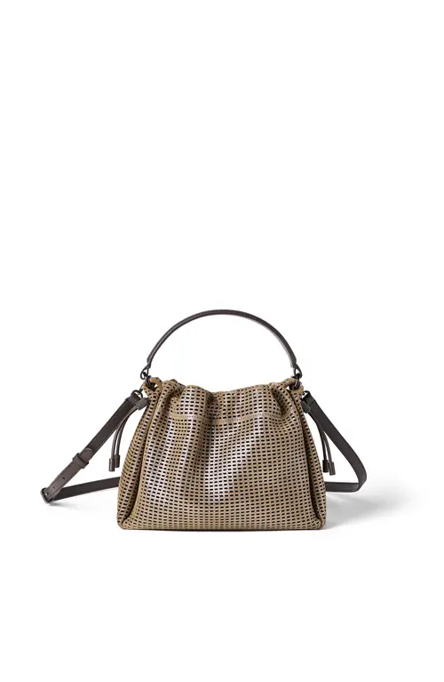 Brunello Cucinelli Leather Bucket Bag - Brown