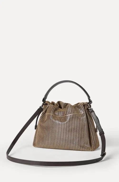 Brunello Cucinelli Leather Bucket Bag - Brown