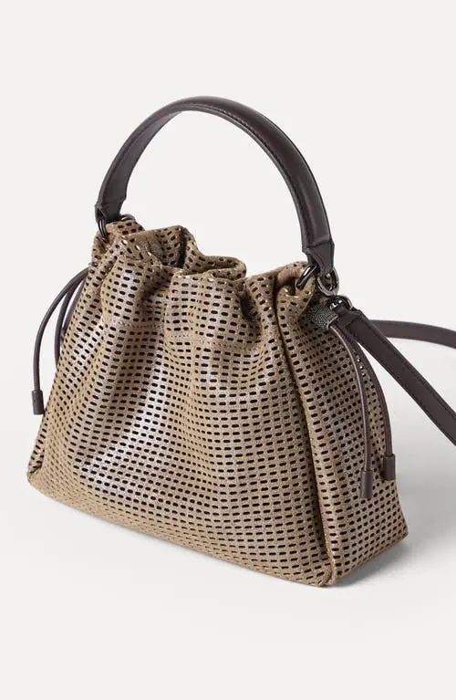 Brunello Cucinelli Leather Bucket Bag - Brown