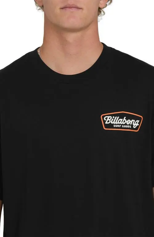 BILLABONG Off Duty Premium Graphic T-shirt - Black