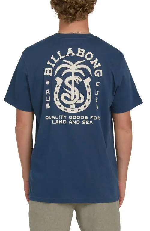 BILLABONG Forge Premium Graphic T-shirt - Dark Denim