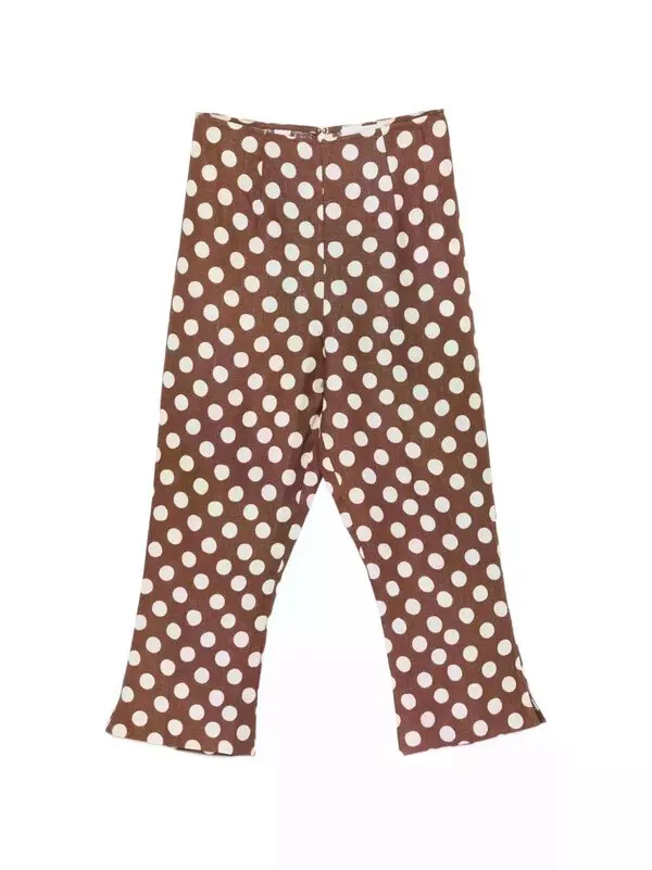 Faithfull The Brand Valeria Polka-dot Trousers - Brown