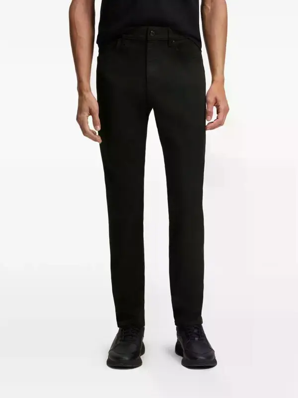 BOSS Logo-patch Trousers - Black